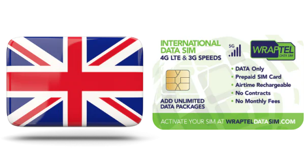 UK SIM Card – High-Speed 5G/4G Data for Seamless Travel